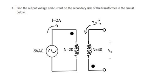 Solved 3 Find The Output Voltage And Current On The Chegg Com