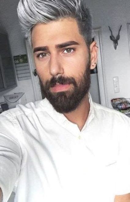 Silver Dye Hair Men