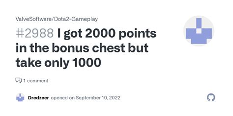 I Got 2000 Points In The Bonus Chest But Take Only 1000 · Issue 2988