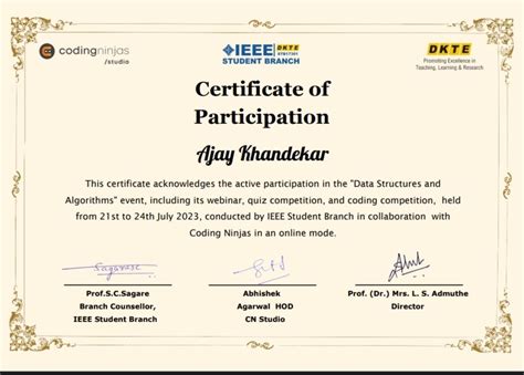 Participated In Data Structures And Algorithms Event Ajay Khandekar Posted On The Topic Linkedin