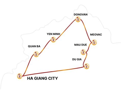 Ha Giang Loop Map For Smooth Travels Zinghome Ha Giang