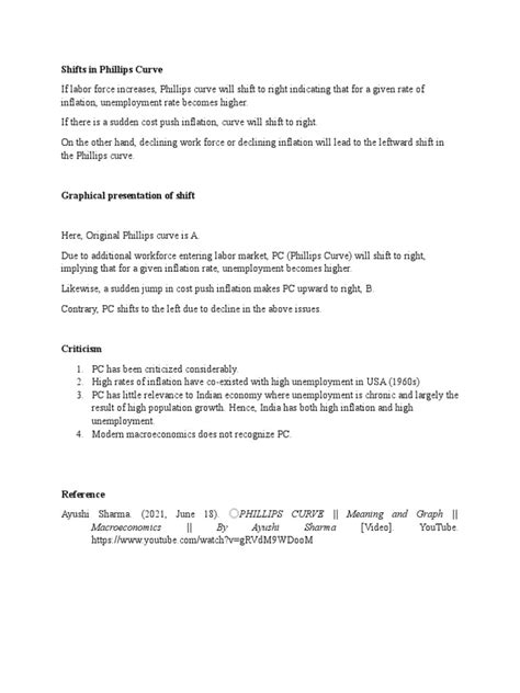 Phillips Curve Line Shift Pdf