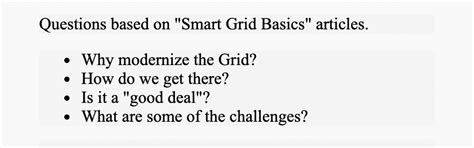 Solved Questions Based On Smart Grid Basics Articles Why Chegg