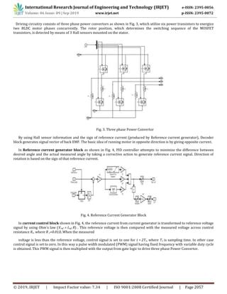 IRJET Modeling And Control Of Three Phase BLDC Motor Using PID And Fuzzy Logic Controller PDF