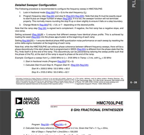 HMC Fractional Frequency Start In Sweep Mode Q A RF And Microwave EngineerZone