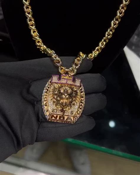 Lakers Present Lebron James Exquisite Diamond Memento Commemorating