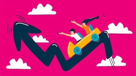 Premium Vector An Illustration Symbolizing The Volatility Of The Financial Stock Market