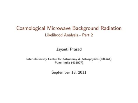 Cmb Likelihood Part 2 Pdf