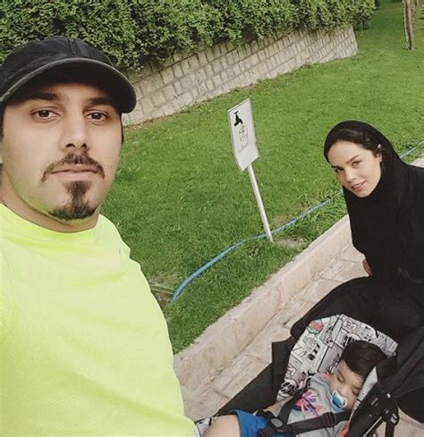 عکس جدید احسان خواجه امیری در کنار همسر و فرزندش میهن فال