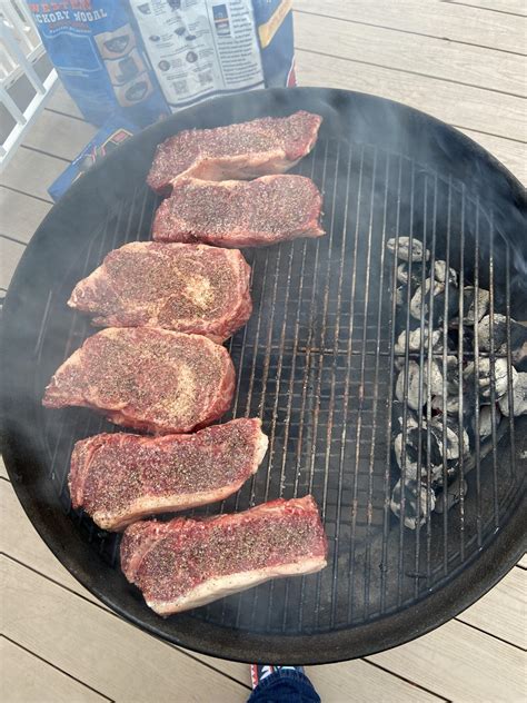 Cake Day Steak 🥩 Reverse Sear With Charcoal And Some Hickory Chunks Rsteak