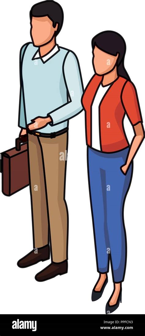 Adult Couple Avatar Stock Vector Image Art Alamy