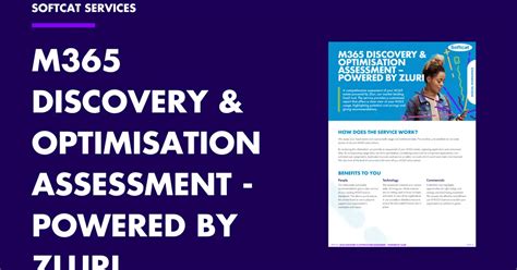 M365 Discovery And Optimisation Assessment Powered By Zluri Softcat
