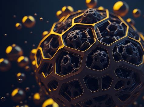 Premium Ai Image Molecular Design Closeup Ai Generative