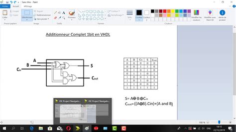 tp 4 additionneur complet en vhdl youtube