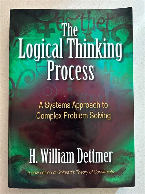 The Logical Thinking Process H William Dettmer Hobbies And Toys Books And Magazines Textbooks