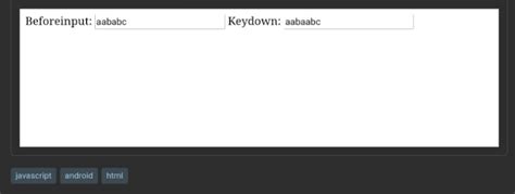 javascript weird behavior using eventlistener on a html input field