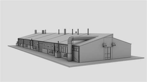 3d Model Realistic European City Block Building 04 Vr Ar Low Poly