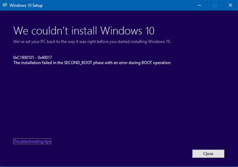 List Of Windows Upgrade Error Codes And Solutions