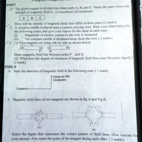 SOLVED: Q5. Please help me level | The given magnet is divided into ...