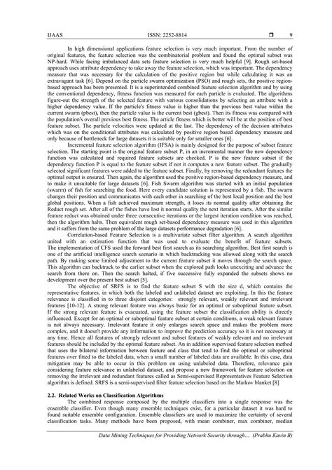 Data Mining Techniques For Providing Network Security Through Intrusion