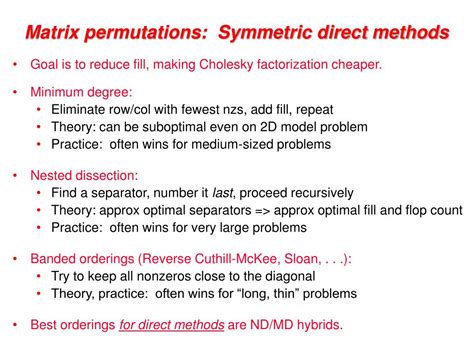 ppt column cholesky factorization a r t r powerpoint presentation