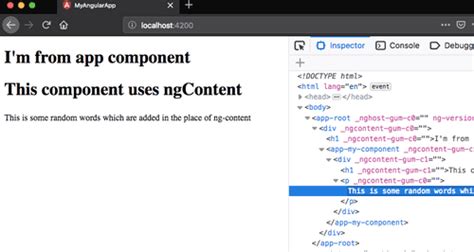 Angular Content Projection Using Ngcontent Directive Reactgo