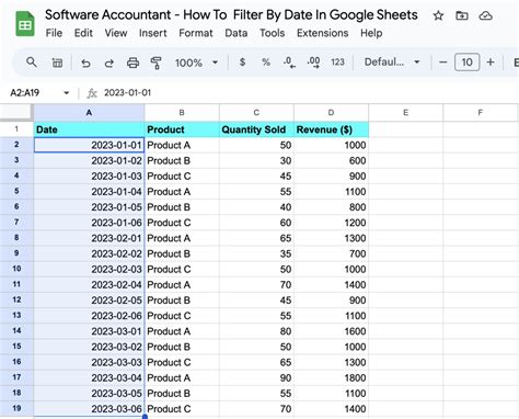 How To Filter By Date In Google Sheets