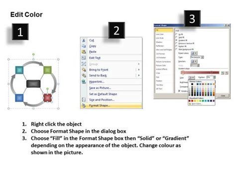 Circle Process Chart Diagram With Stages PowerPoint Slides Ppt Templates