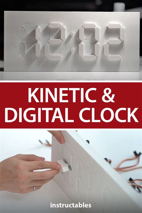 Kinetic And Digital Clock With Arduino And 3d Printed Moving Parts