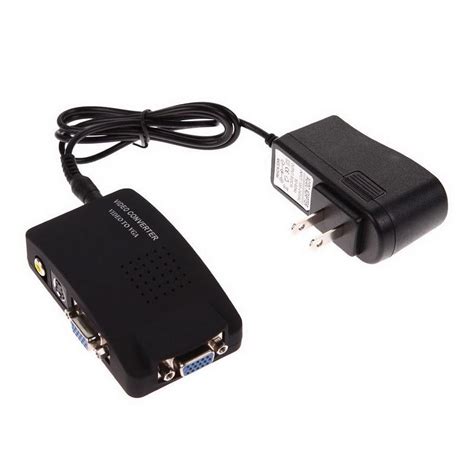 axgear av rca composite s video to vga converter adapter wide sc0n