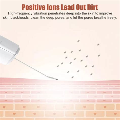 Badu Bg Професионален ултразвуков йонен скрубер за кожата на лицето Електрически ексфолиатор