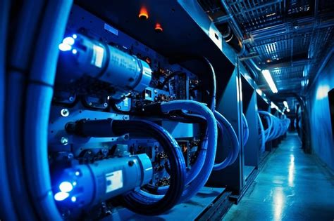 Premium Photo Close Up Of An Optical Network Terminal In A Server Room