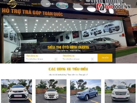source code php website cửa hàng kinh doanh xe hỗ trợ mobile