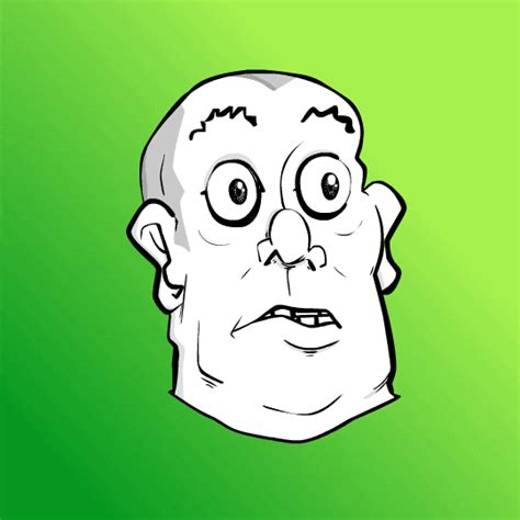 Melting Cartoon Face