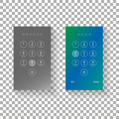 Premium Vector Screen Lock Authentication Password Smartphone