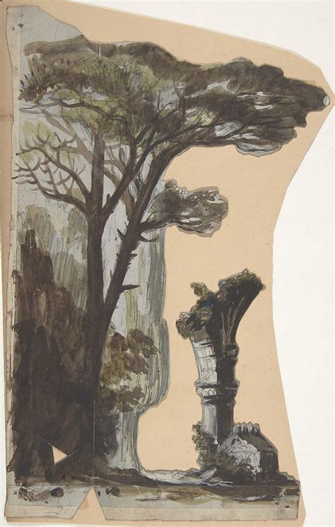 Eugène Cicéri Design For A Stage Set At The Opéra Paris The