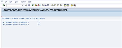 Sap Tech Understanding Instance And Static Components