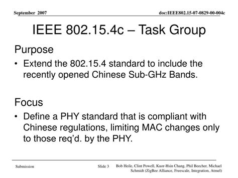 PPT Project IEEE P Working Group For Wireless Personal Area Networks WPANs PowerPoint