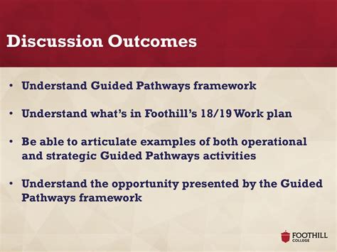 Foothill College Guided Pathways Ppt Download