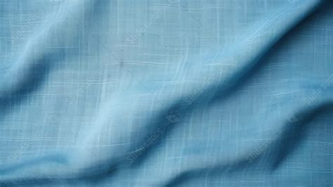 Texture Blue Linen Fabric With Pleats Powerpoint Background For Free
