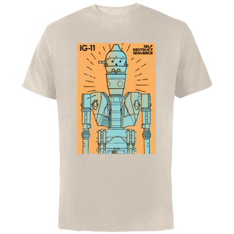 Star Wars The Mandalorian Ig 11 Self Destruct Sequence Short Sleeve
