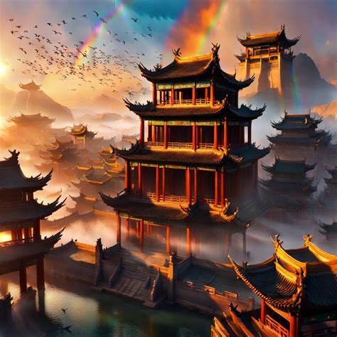 Ancient Chinese Architecture Ai Generated Artwork Nightcafe Creator