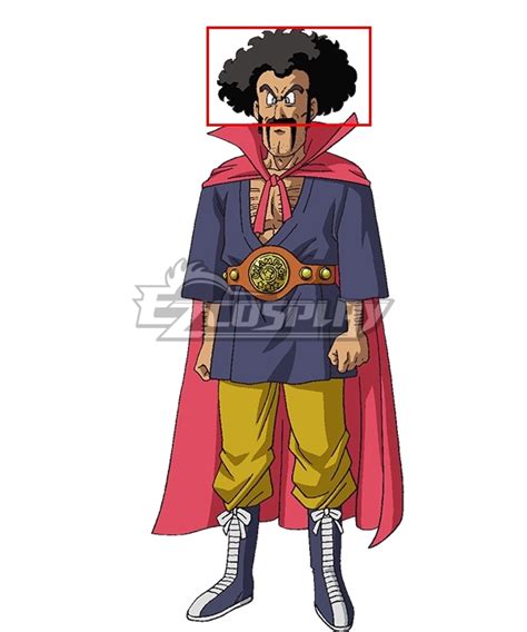D Ball Mr Satan Hercule Satan Cosplay Wig