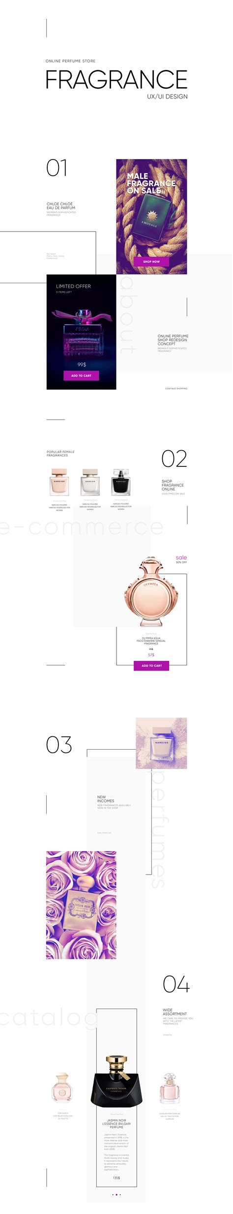 UX UI Design For Online Perfume Shop On Behance