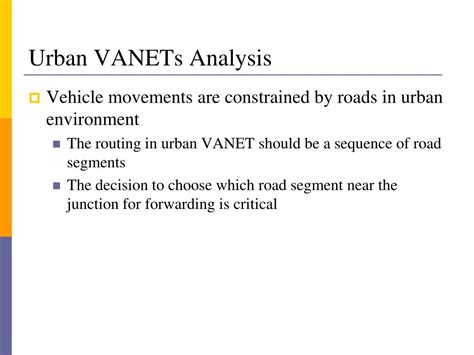 Ppt A Mobile Infrastructure Based Vanet Routing Protocol In The Urban