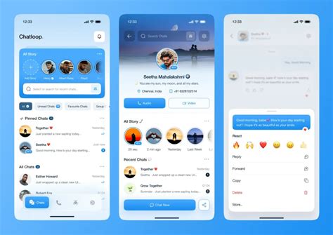 Download Free Modern Mobile Chat App Ui Kit For Figma