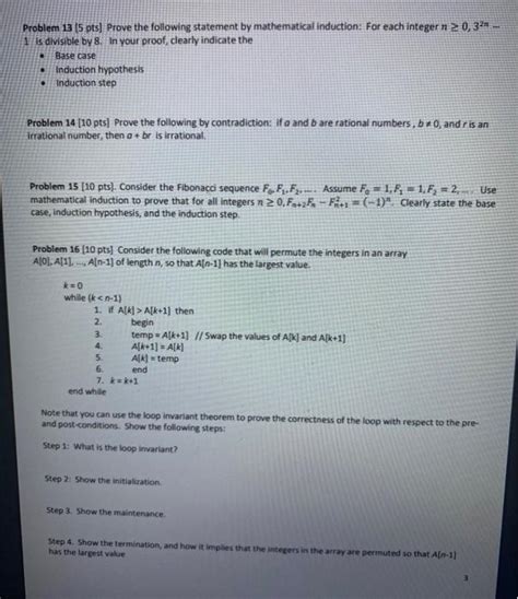 Solved Problem Prove The Following Statement By Chegg