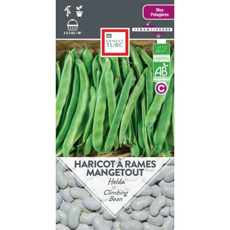 Haricot Plat Mangetout Helda Bio 🫘 Livraison Gratuite