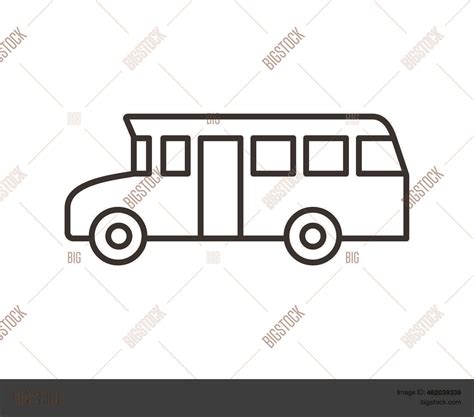 Bus Icon Template Vector And Photo Free Trial Bigstock