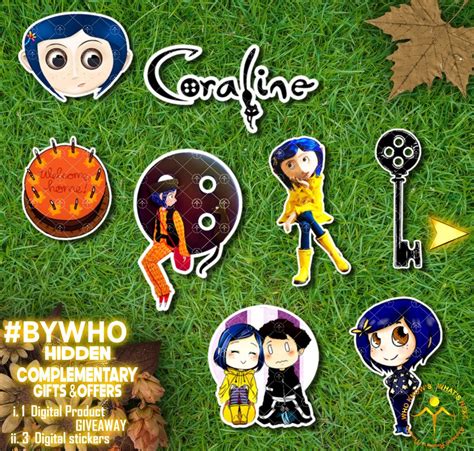Limited Coraline Stickers Coraline Doll Custom Coraline Svg Coraline